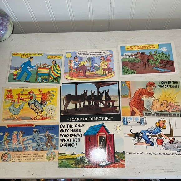 Office | Lot 9 Antique Vintage Unused Postcards Humor 194s | Poshmark